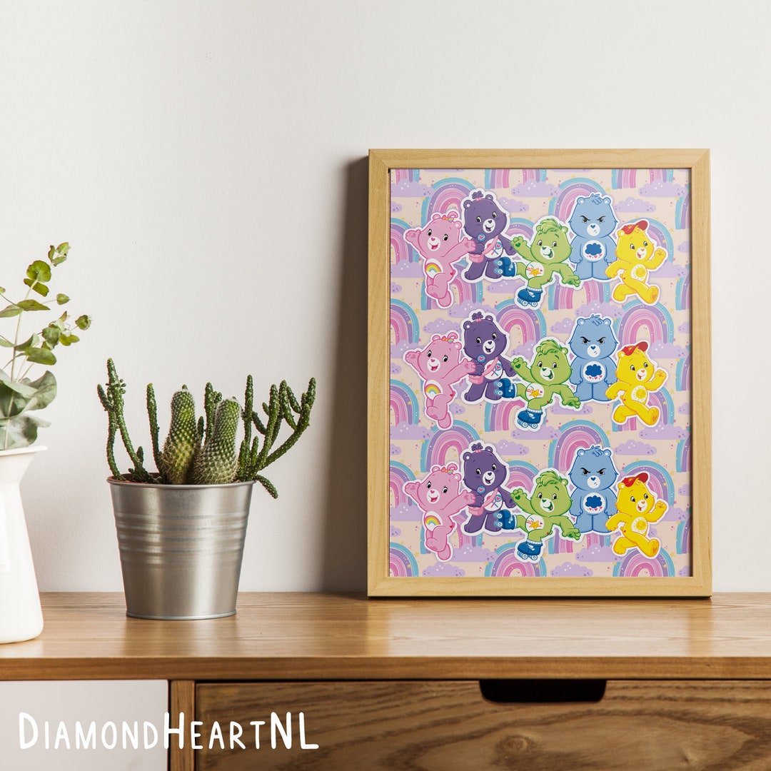 Care Bears Wall Decoration Printed Poster A4 Size - Children's Room ...