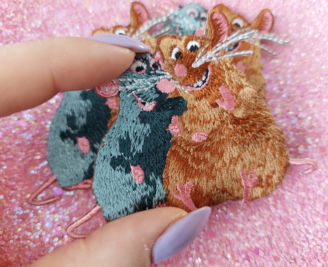 Ratatouille Disney Inspired Iron on Patch Remy and Emile - Etsy