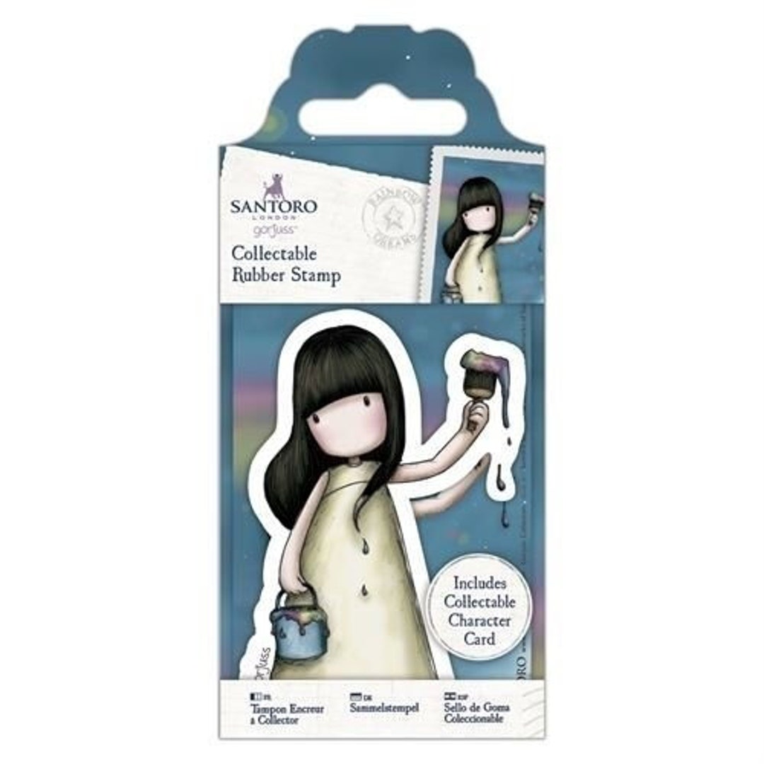 Santoro Gorjuss Collectable Mini Rubber Stamp 46 Rainbow Dreams ...