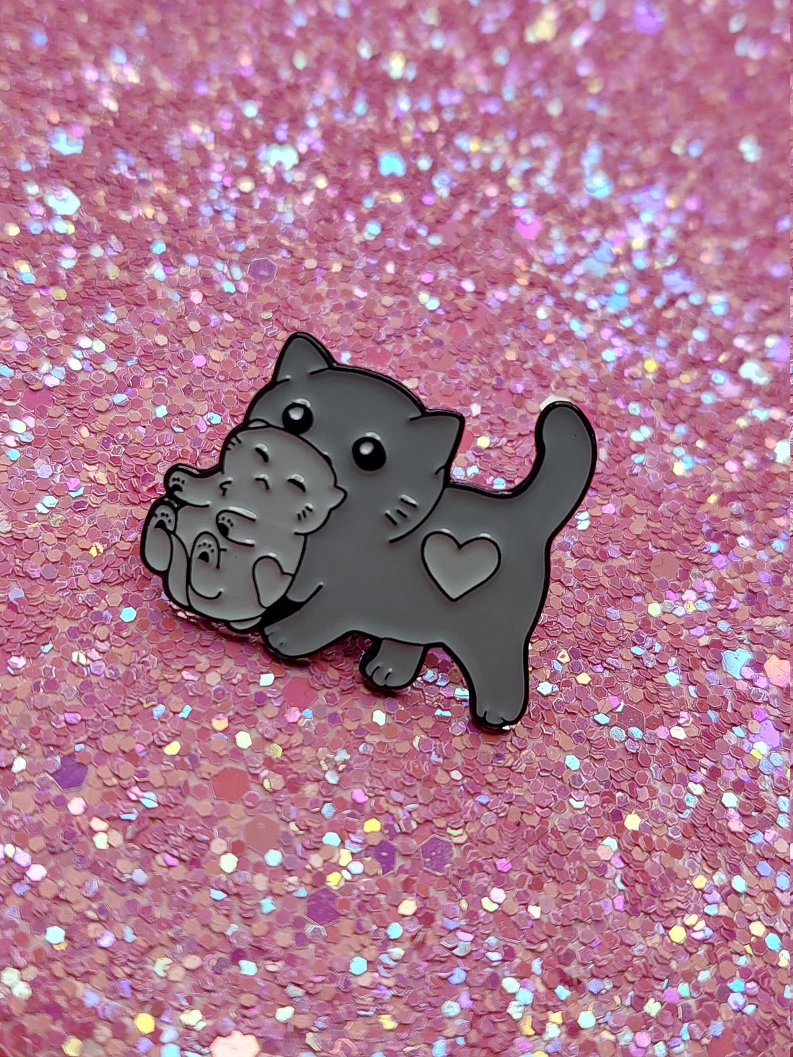 Pin Cat With Kitten | Etsy
