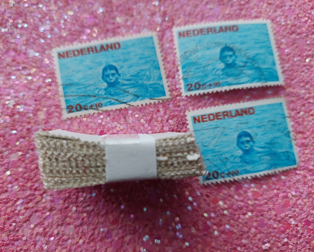 Vintage Dutch Stamps 100 Pieces - Etsy