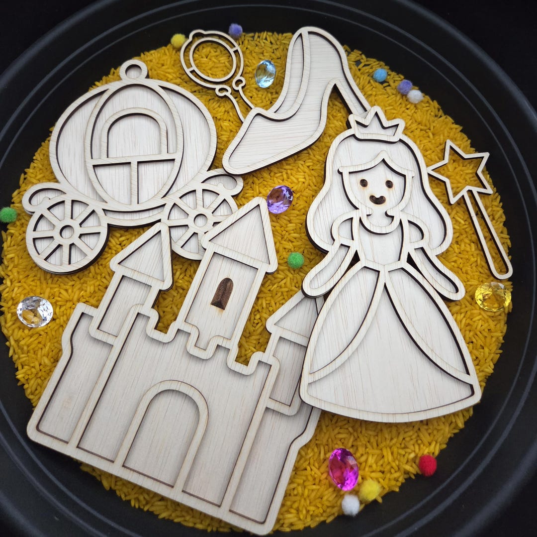 Filling Mold, Filling Molds Princess Set for Play Rice - Sensory Toy ...