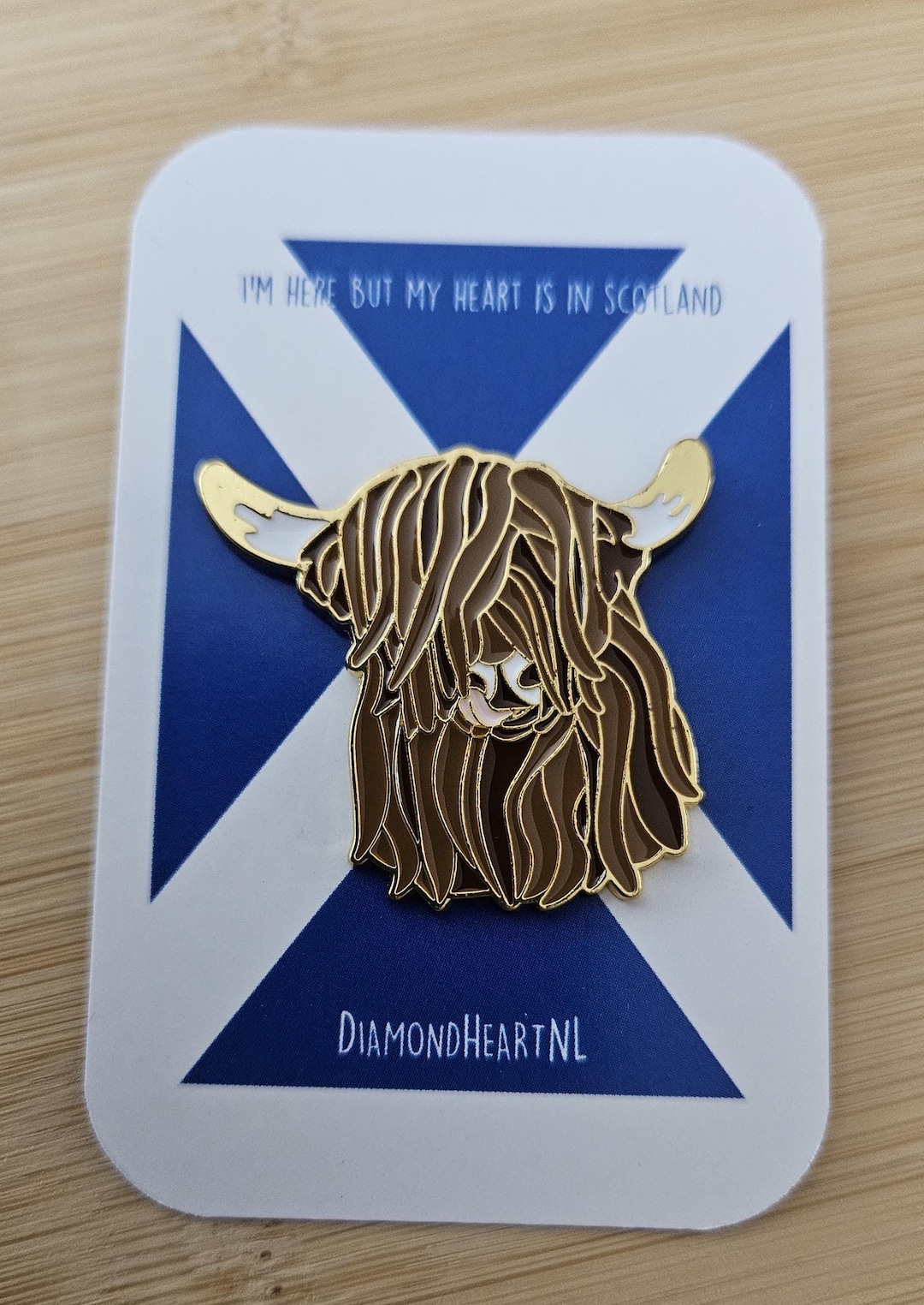 Scottish Highlander Enamel Pin Size 1.50x1.38 Inches - Cow Pin Scotland ...