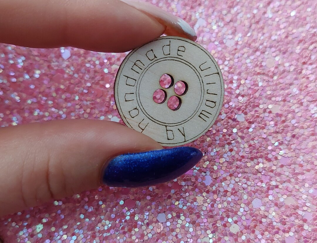 Buttons Personalized With Text Handmade by Name - Etsy