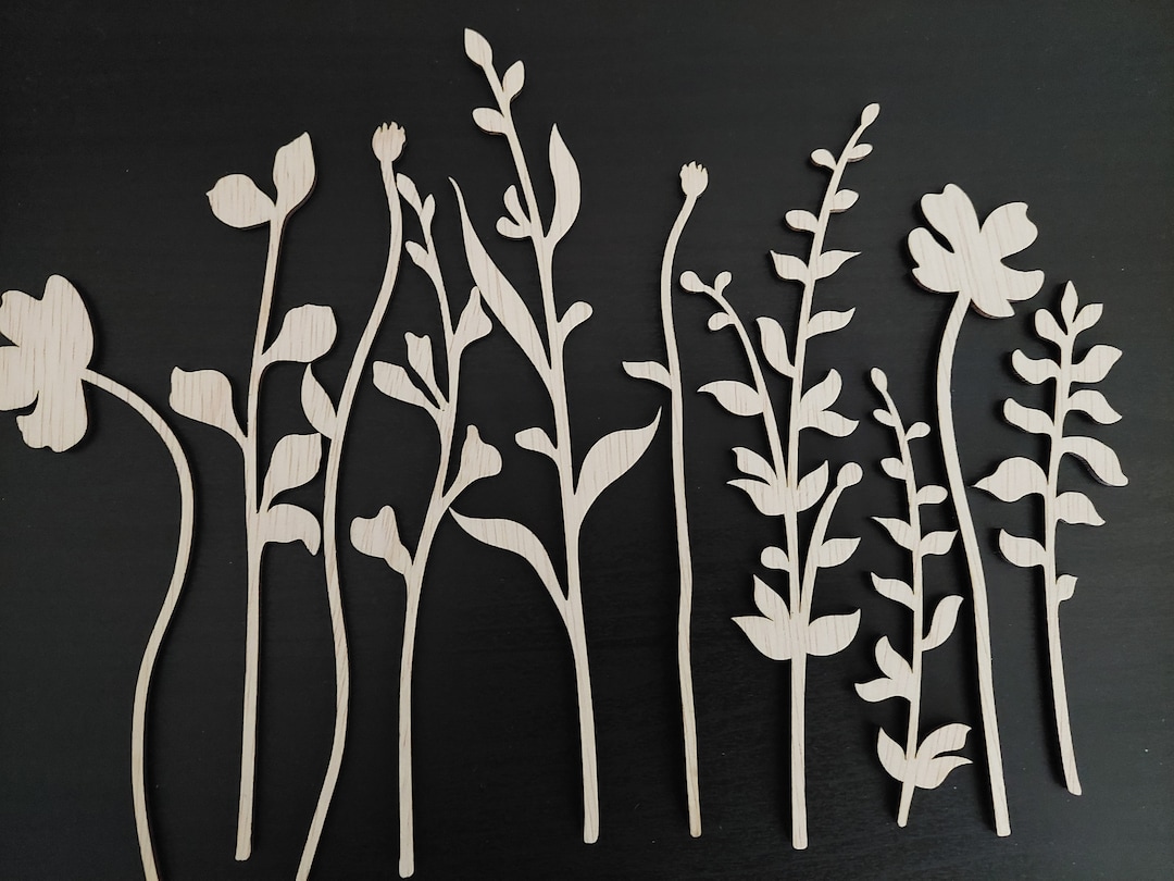 Mini Wooden Wildflowers, Wooden Flower Bouquet, Flowers Made of Wood ...