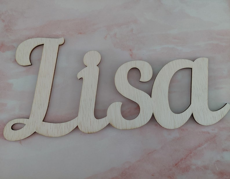 Wooden Name Sign With Desired Name, Name Sign Custom Decor Name, Name ...
