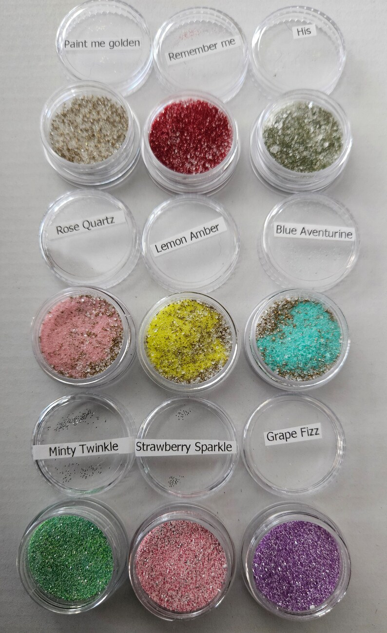 Embossing Powder - Glitter - Effect Powder - Heat Tool Powder Different ...