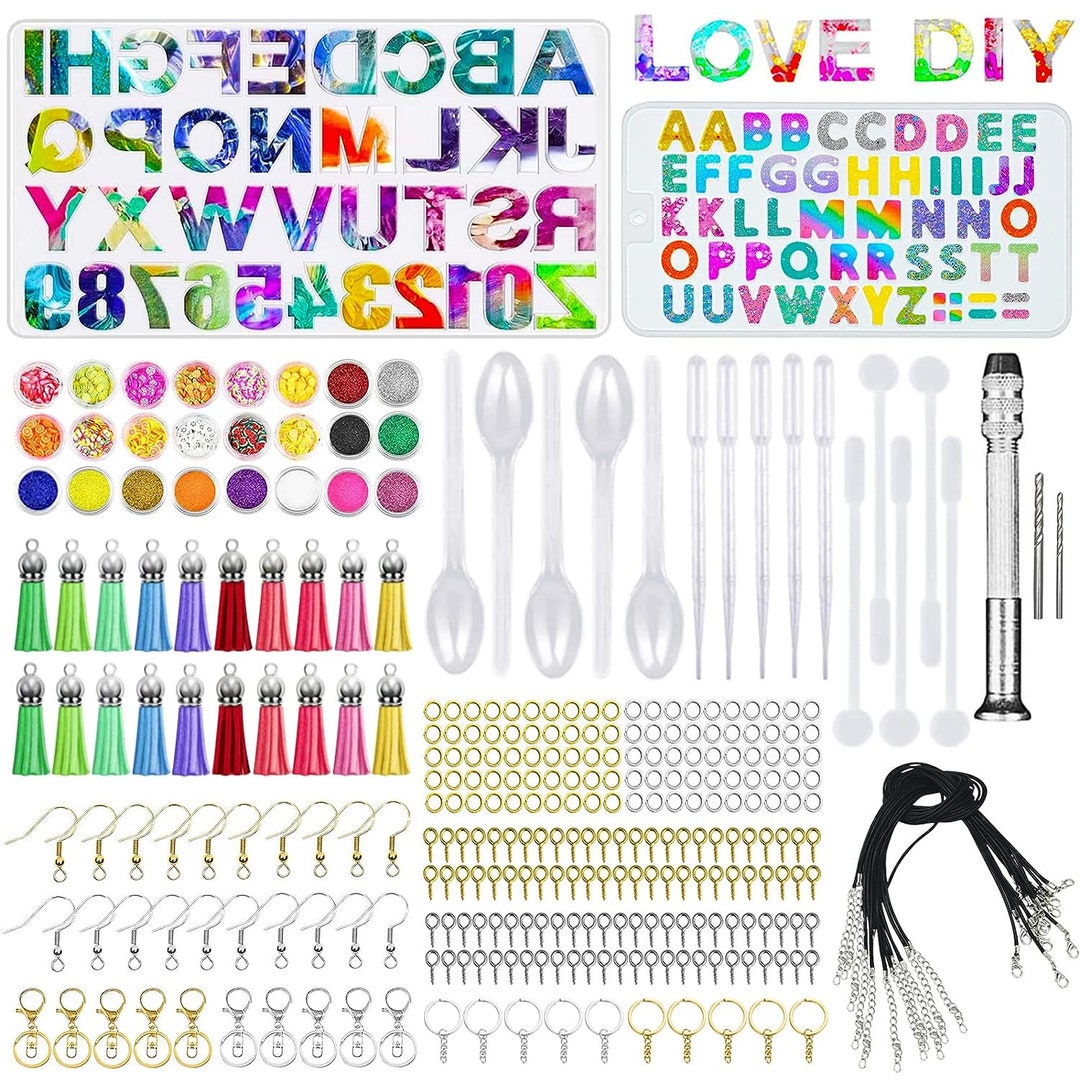 Epoxy Resin Molds Silicone,epoxy Resin Shapes,resin Alphabet Mold,for ...