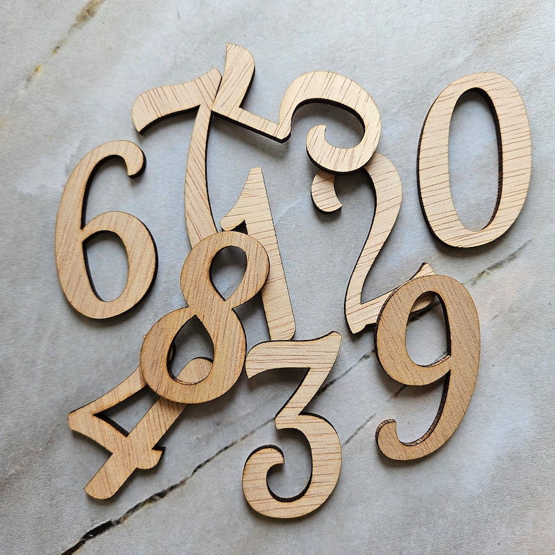 Wood Numbers - Etsy