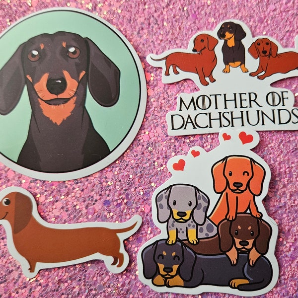 Teckel sticker - Etsy Nederland