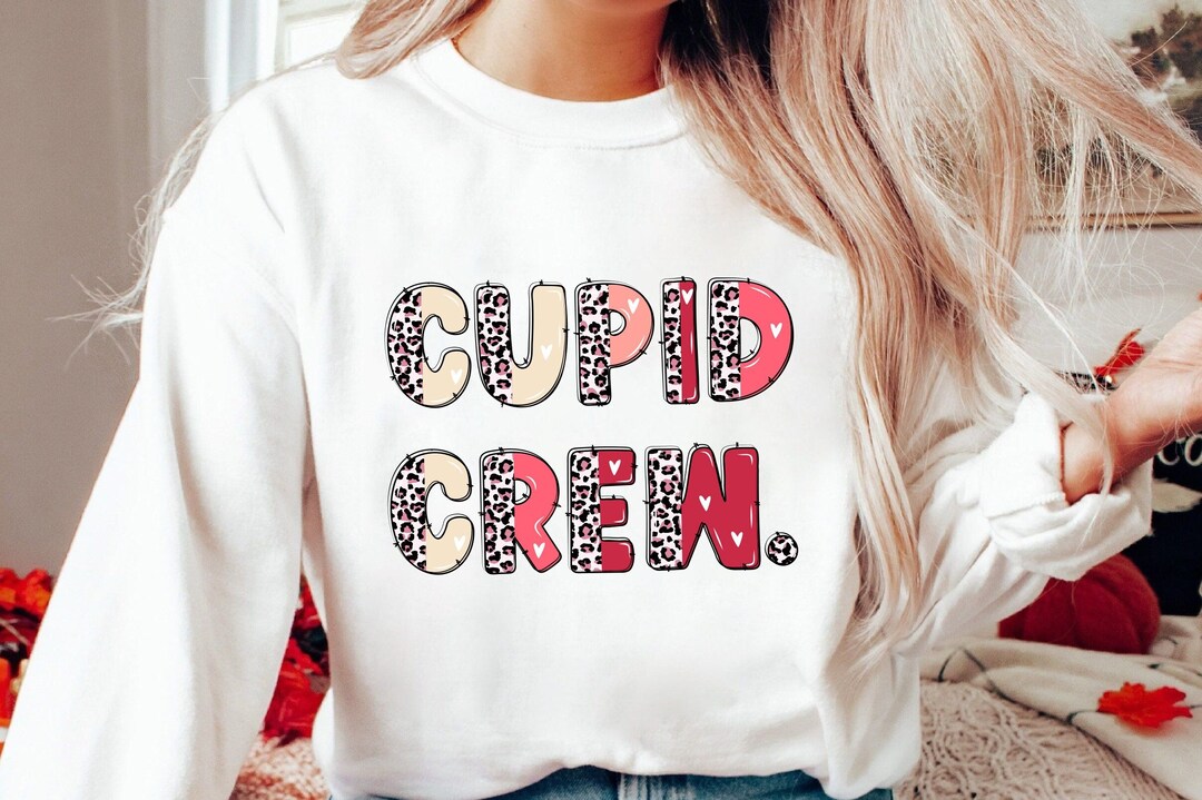 Cupid Crew Svg Png/half Leopard Letters/mom Life Png/super - Etsy