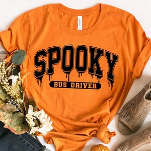 Spooky Bus Driver Svg Png/spooky Vibes Season Svg/varsity Happy ...