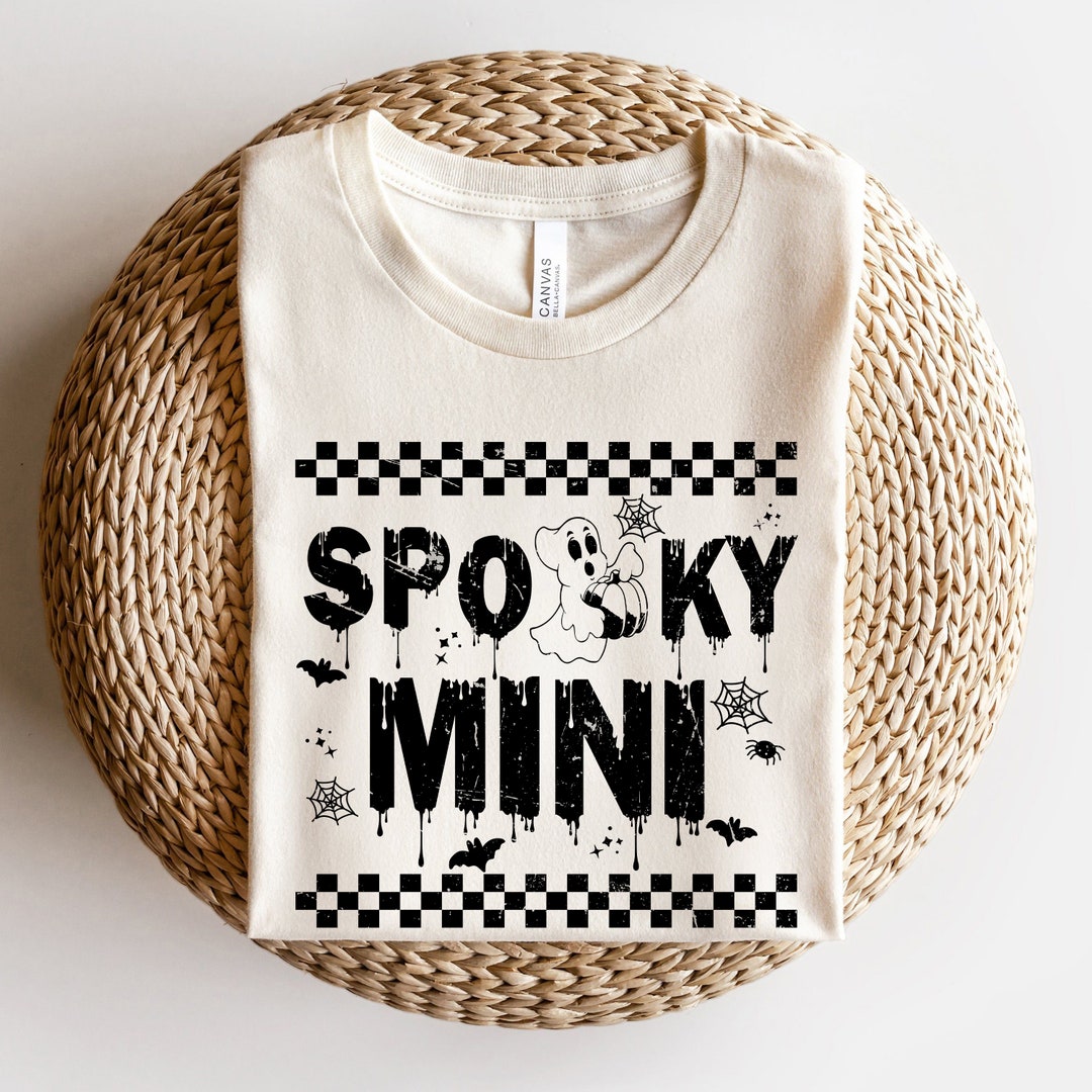 Retro Spooky Mini Png/spooky Vibes Sublimation/spooky Season/checkered ...