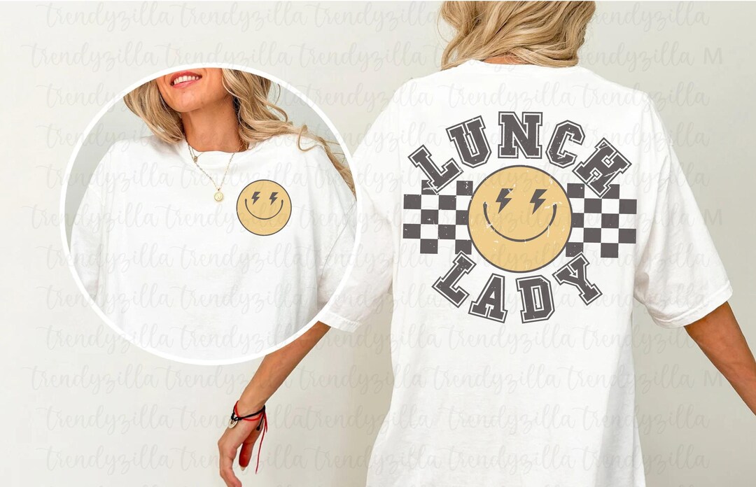 Retro Lunch Lady College Png/digital/lunch Lady Crew Squad/back to ...