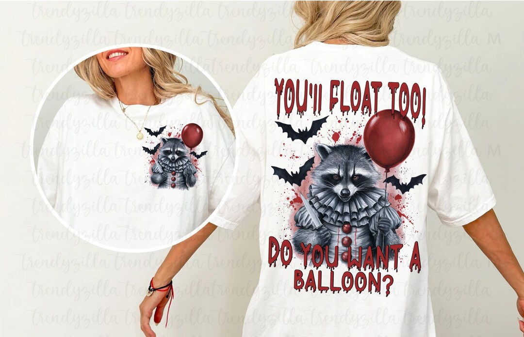 Horror Raccoon PNG: Scary Halloween Movie Design (digital File) - Etsy