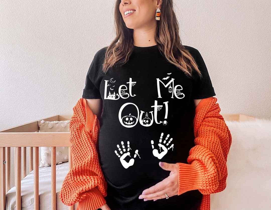 Let Me Out Halloween Pregnancy Announcement SVG PNG (digital File) - Etsy