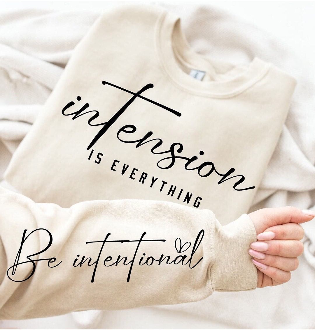 Intention is Everything SVG+PNG, Mental Healthy Svg, Trendy Affirmation ...