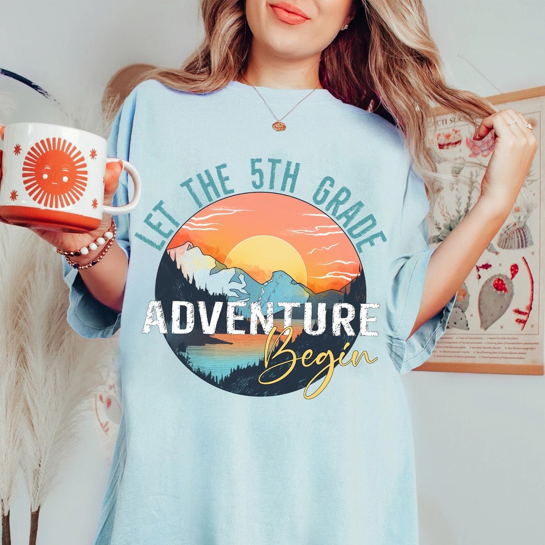 5th Grade Adventure PNG: Back to School Teacher Design (digital ...