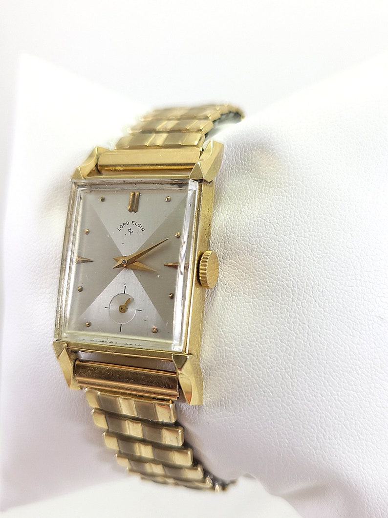 Vintage Men's Lord Elgin Gold Wrist Watch - Etsy
