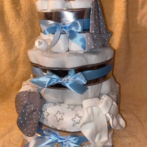 Baby Boy Nappy Cake - Etsy