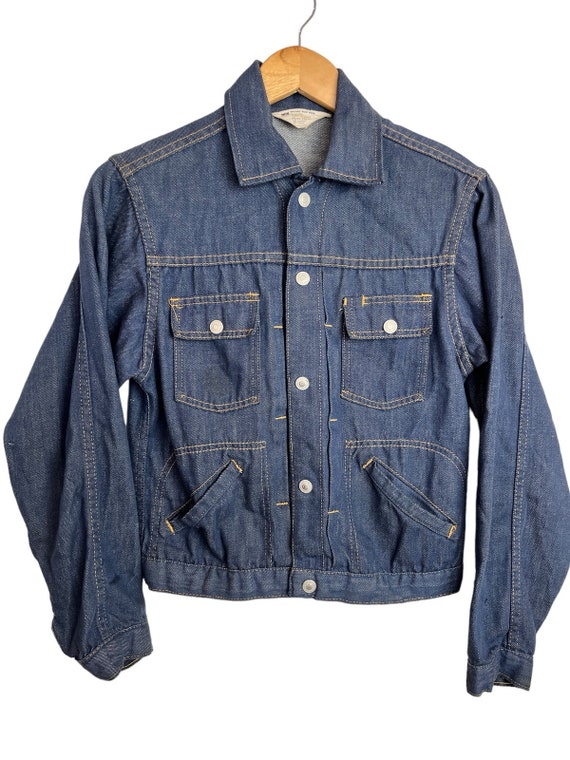 1960s 1970s Selvedge Ranchcraft Denim Jacket Spitfire… - Gem