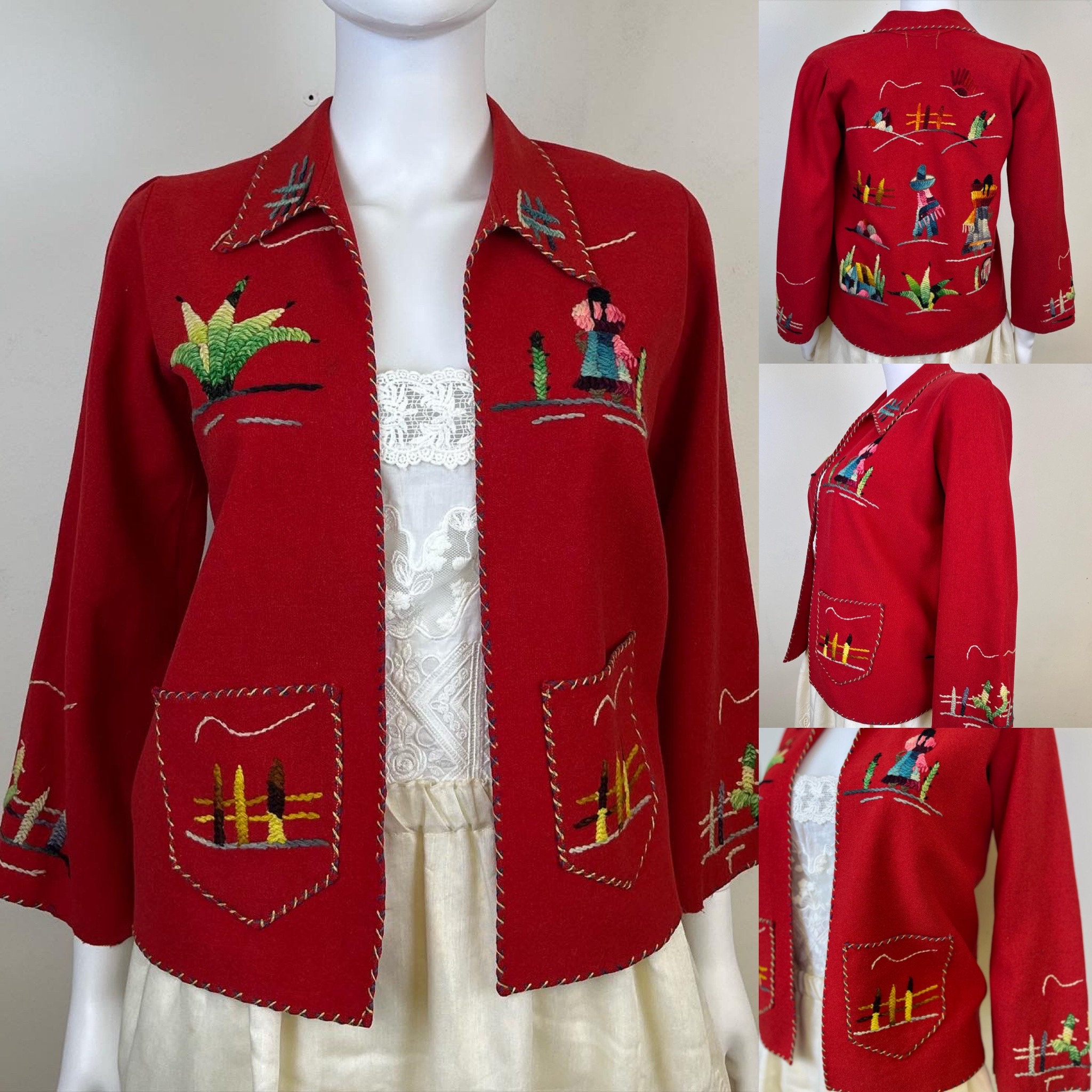 1940s Mexican Souvenir Jacket - Etsy