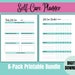 Monthly Self-care Planner Checklist for Health Wellness and Relaxation ...