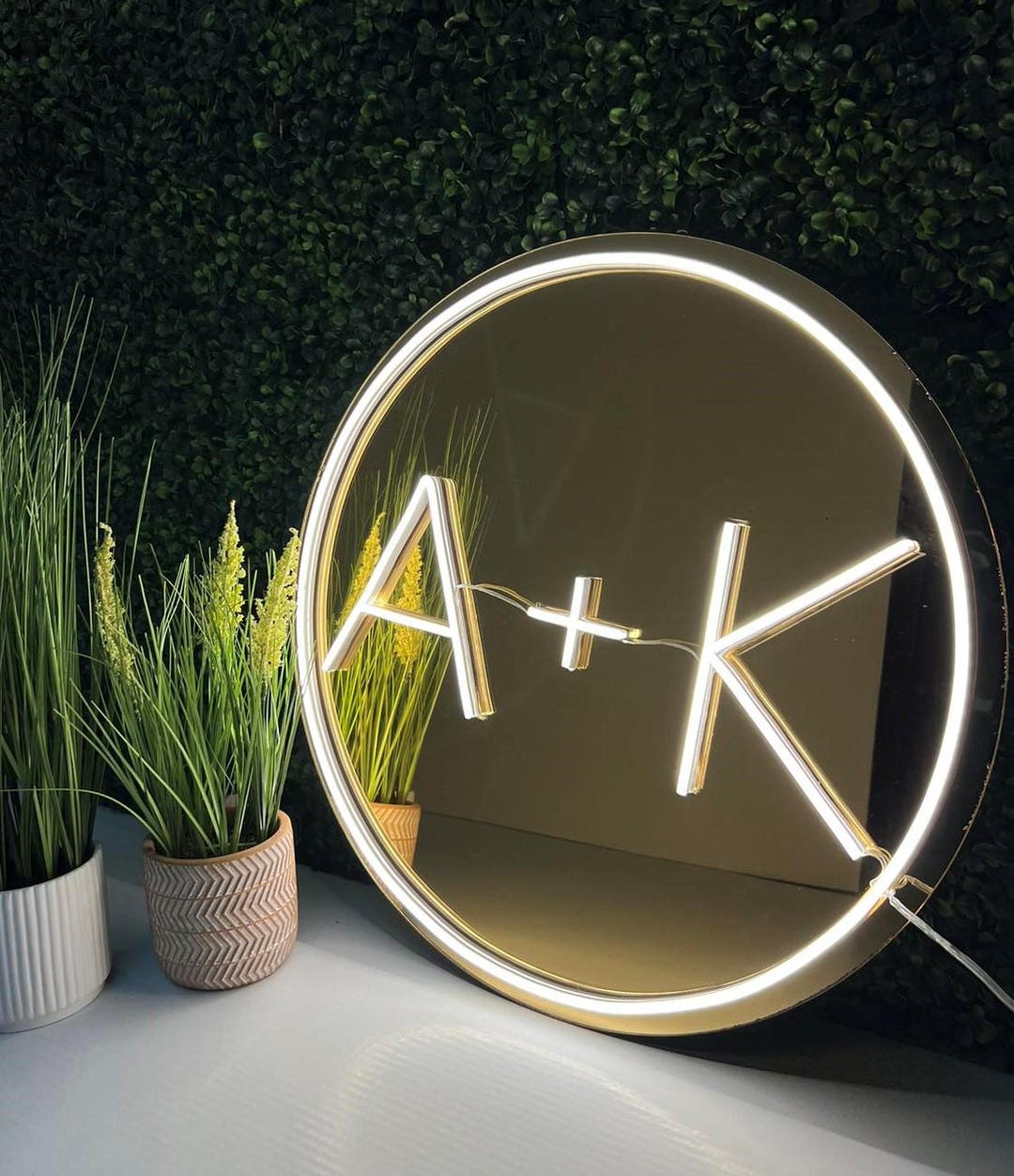Initials Neon Sign for Wedding Sign, Wedding Neon Sign for Reception ...