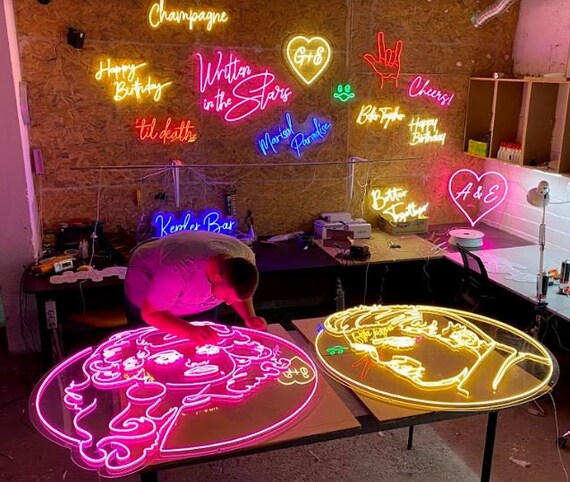 Neon Sign Custom Personalize Your Own Neon Light Neon Wall - Etsy