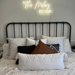 Est Sign for Wedding Reception, Est Neon Sign Wedding for Your Backdrop ...