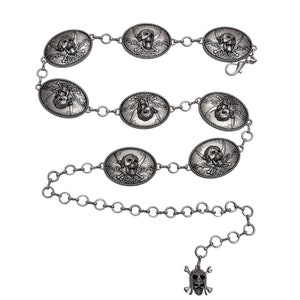 Pirate Metal Chain Belt in Silver or Gold - Etsy