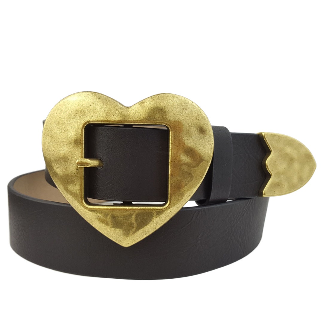 Vintage Love Heart Buckle Belt - Etsy