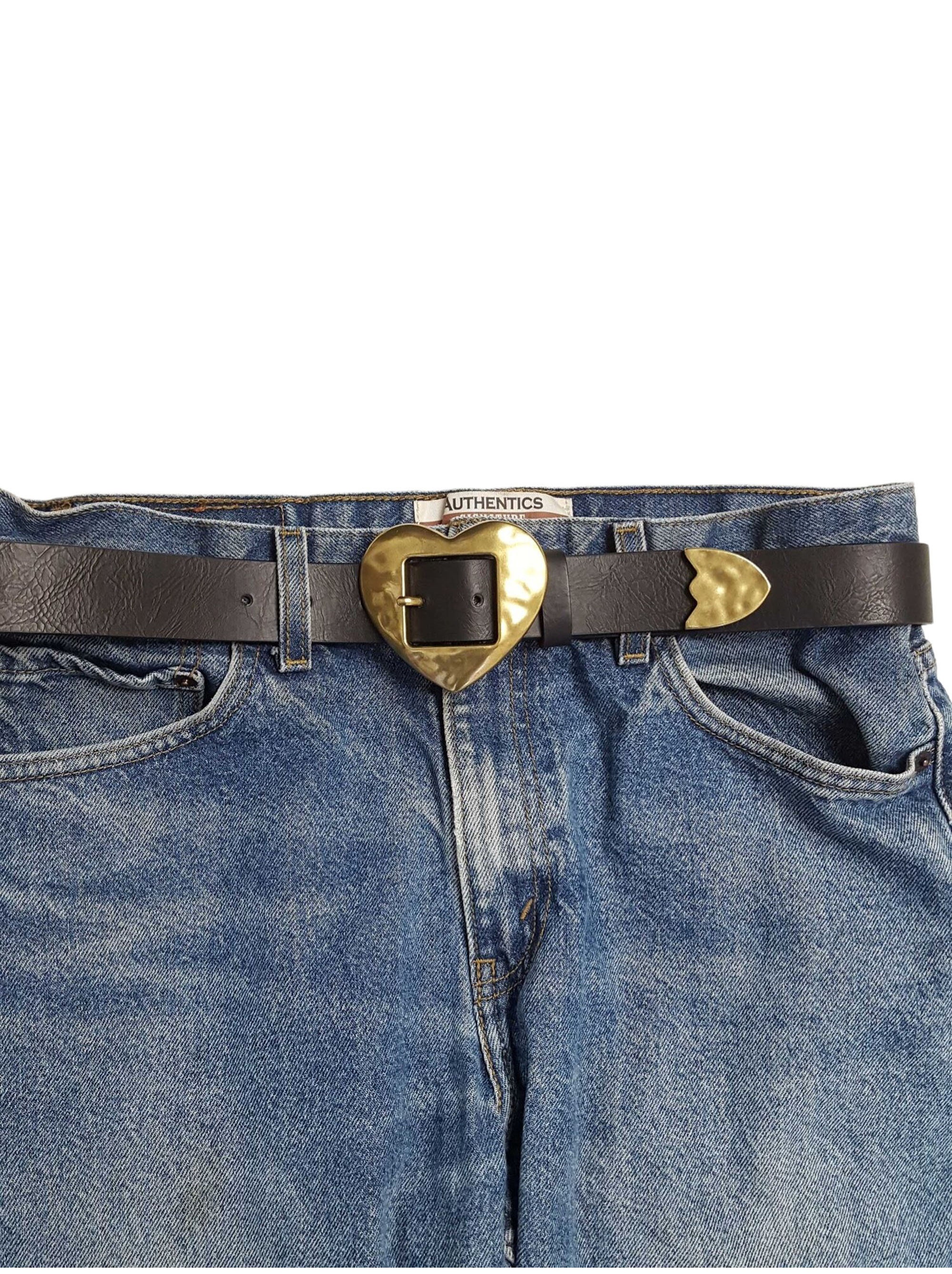 Vintage Love Heart Buckle Belt - Etsy