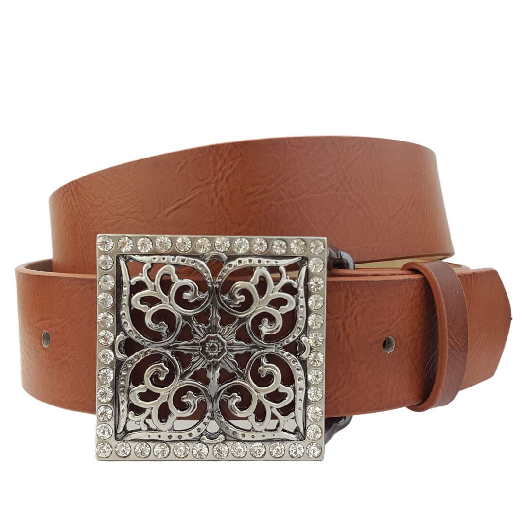 Western-inspired Square Shape Buckle Belt - Etsy