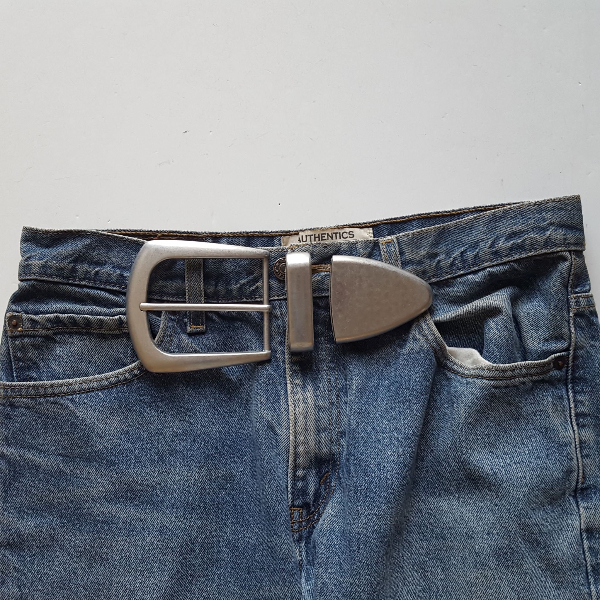 Matte Silver Wide Buckle Loop and Tip Set - Etsy