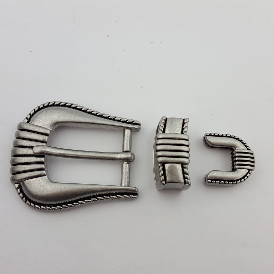 Western Belt Buckle Loop and Tip Set - Etsy