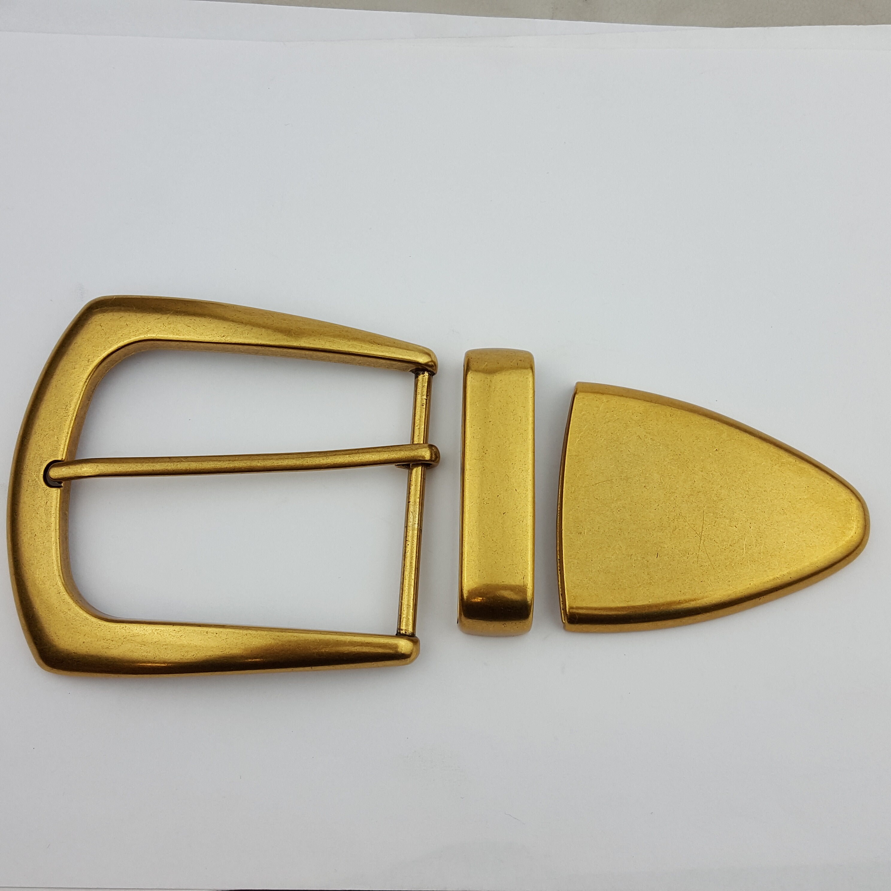 Matte Silver Wide Buckle Loop and Tip Set - Etsy