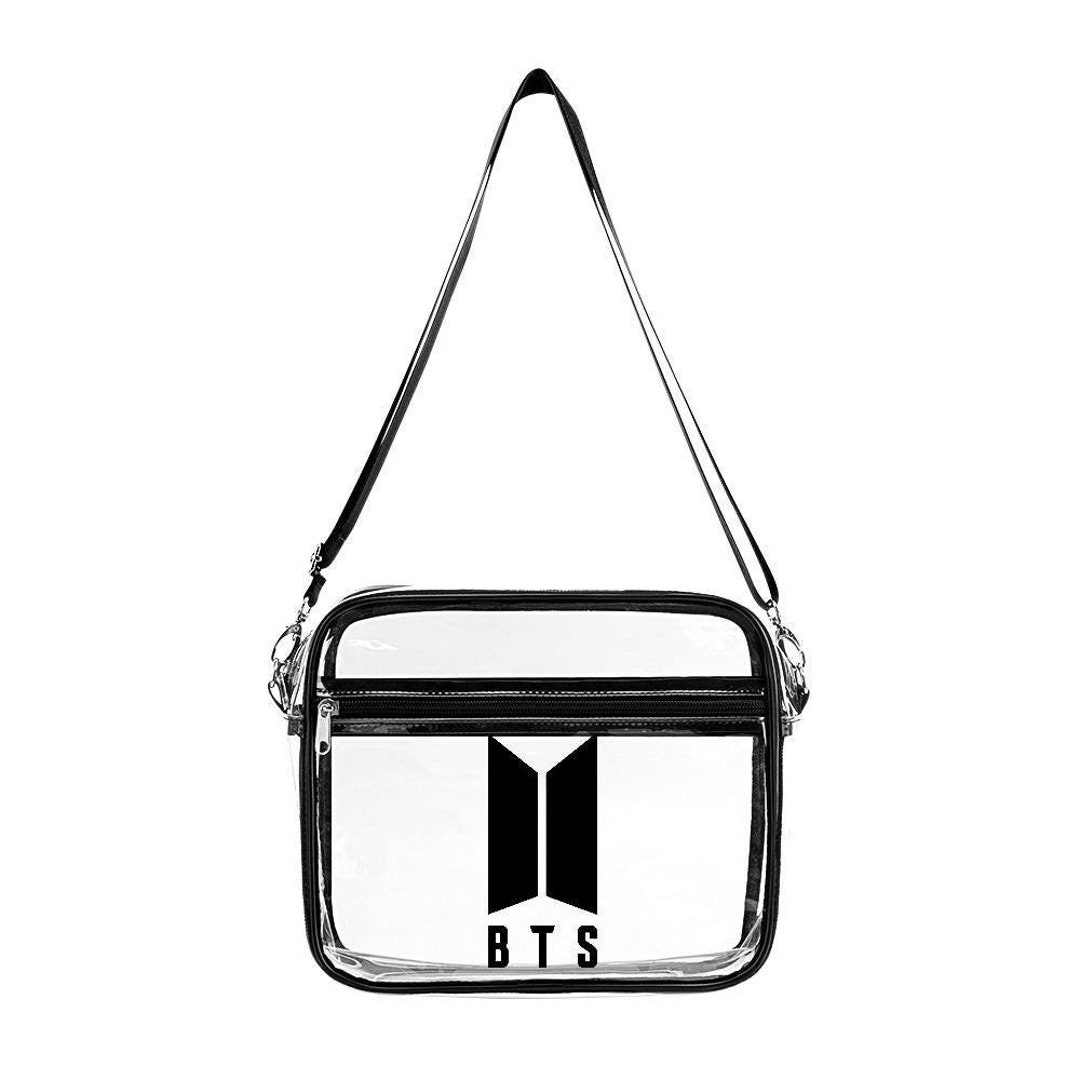 BTS Clear Bag Stadium Bag Clear Crossbody Handbag With Adjustable Strap ...