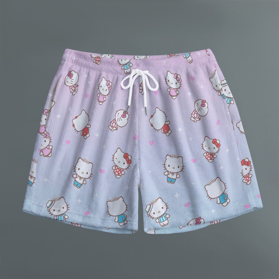 Hello Kitty and Dear Daniel Women's Plush Pajama Shorts - Etsy