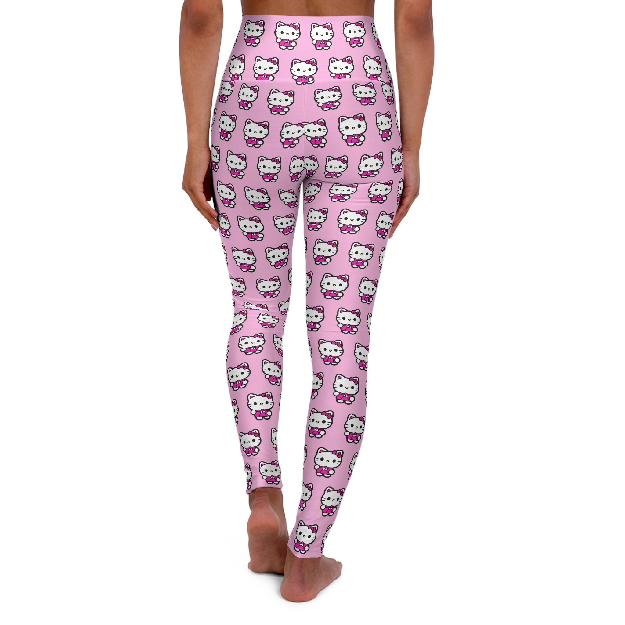 Pink Hello Kitty High Waisted Yoga Leggings - Etsy