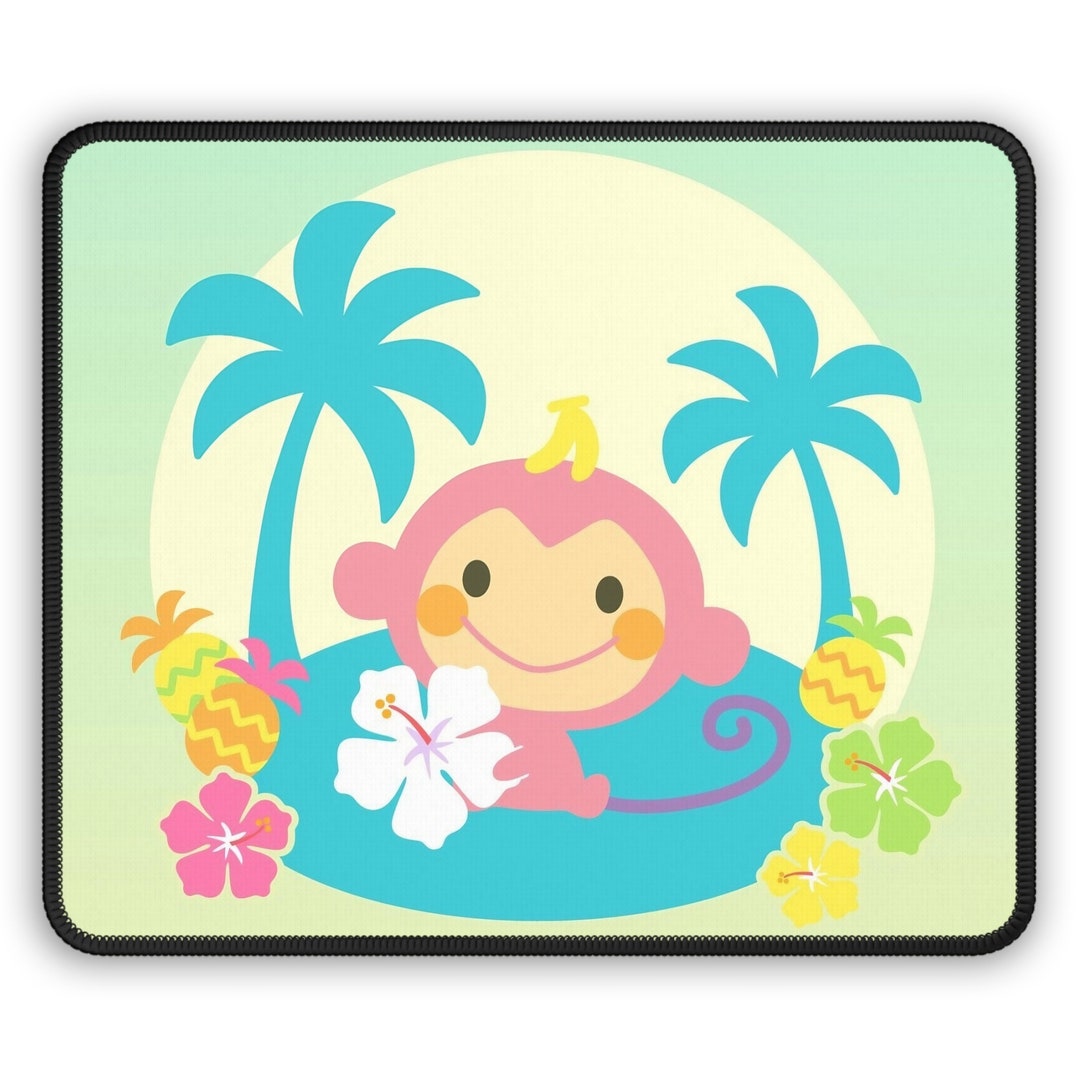 Kawaii Monkey Gaming Mouse Pad - Etsy