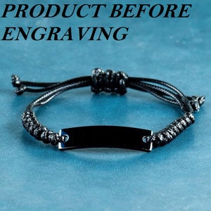 Everglow Logo Evolution Black Braided Rope Bracelet - Etsy