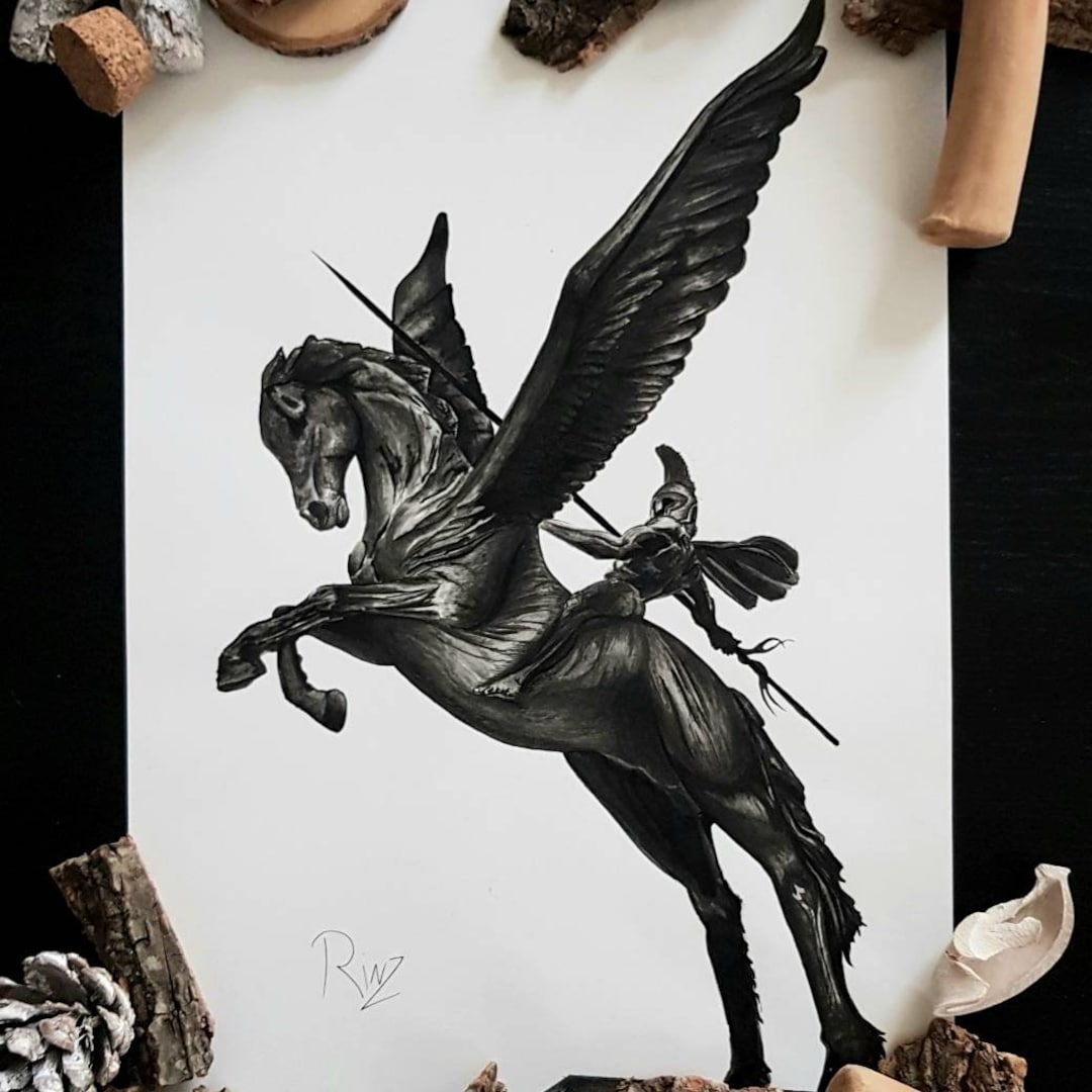 Bellerophon & Pegasus - Etsy