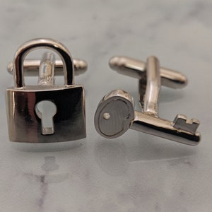 Lock and Key Cufflinks - Etsy