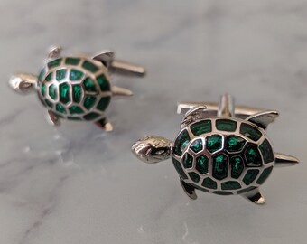 Green Sea Turtle Cufflinks - Etsy