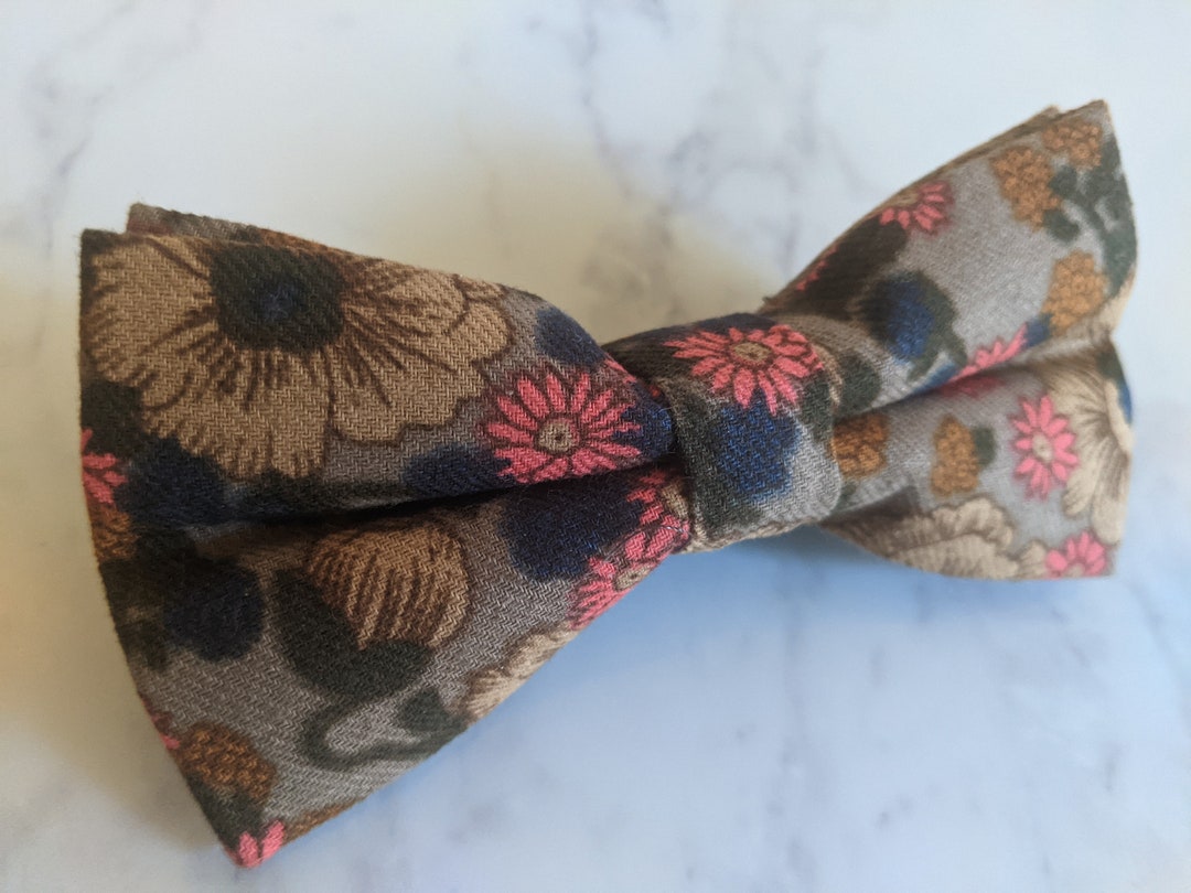 Erde Farbe Floral Fliege - Etsy Österreich