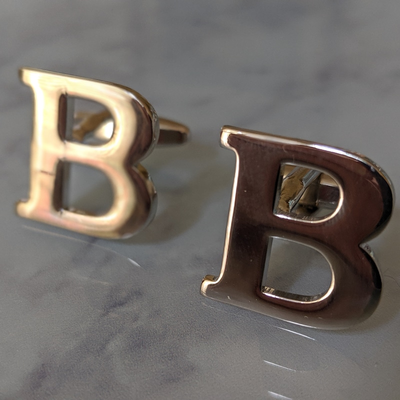 Letter Cufflinks - Etsy