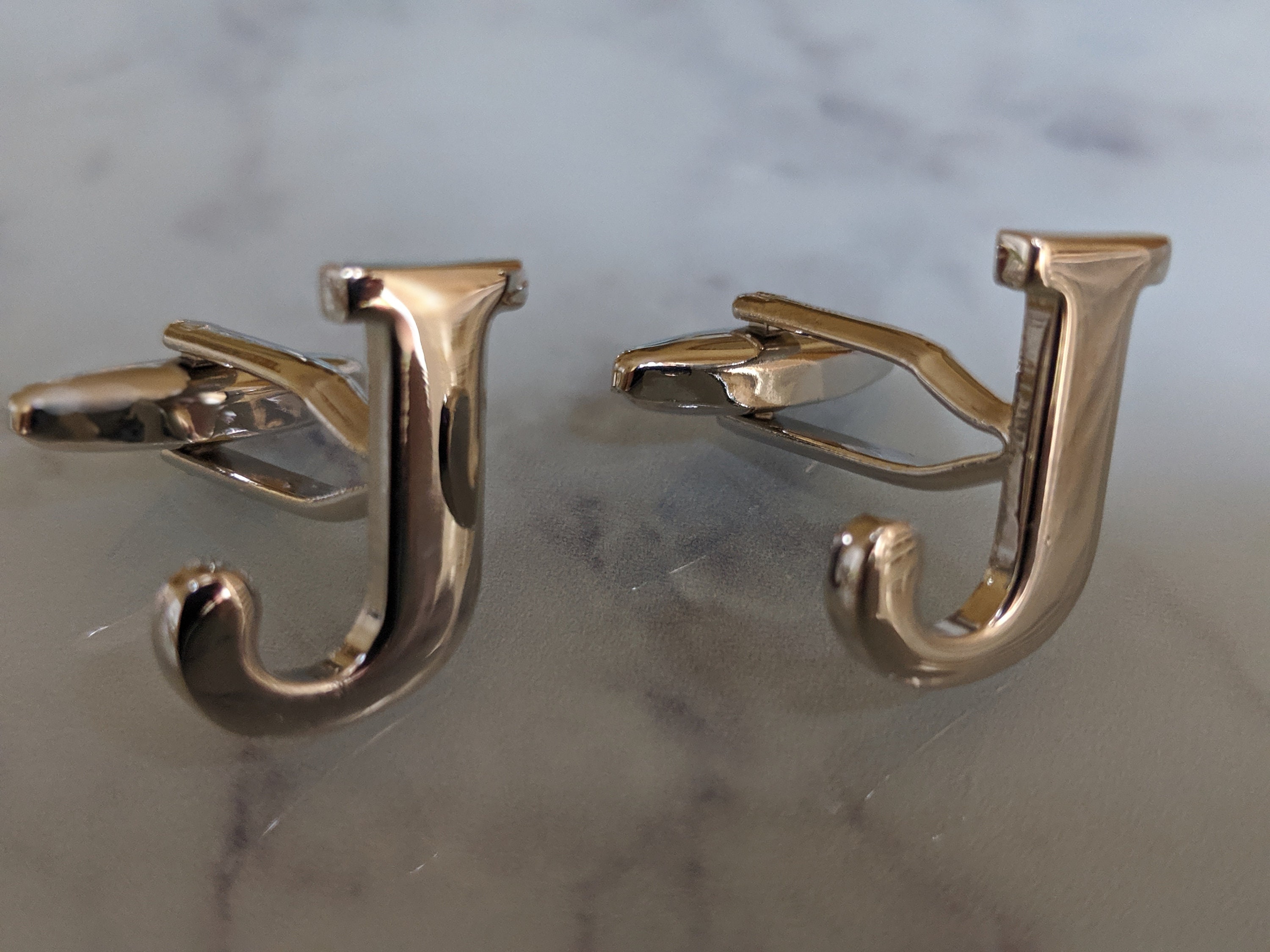 Letter J Initials Cufflinks - Etsy UK