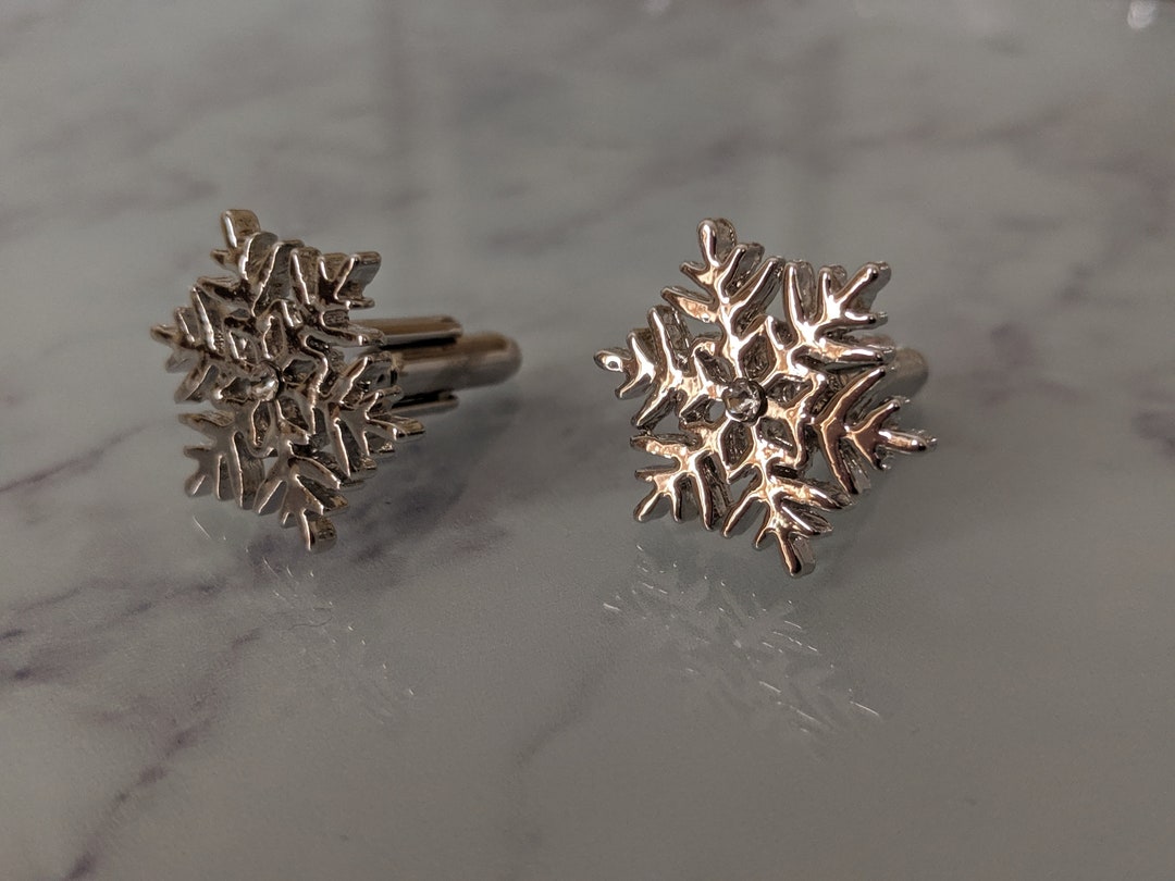 Snowflake Cufflinks - Etsy