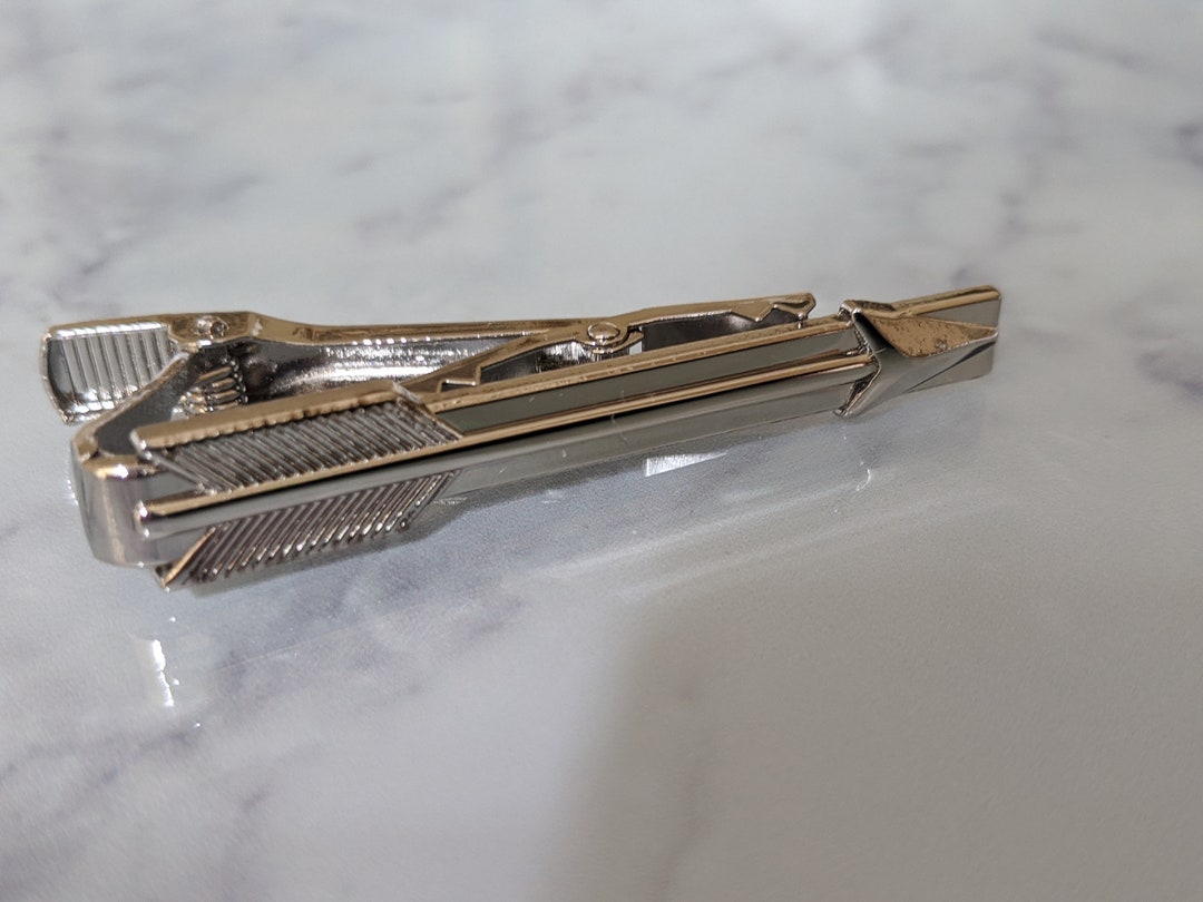 Silver Arrow Tie Bar - Etsy